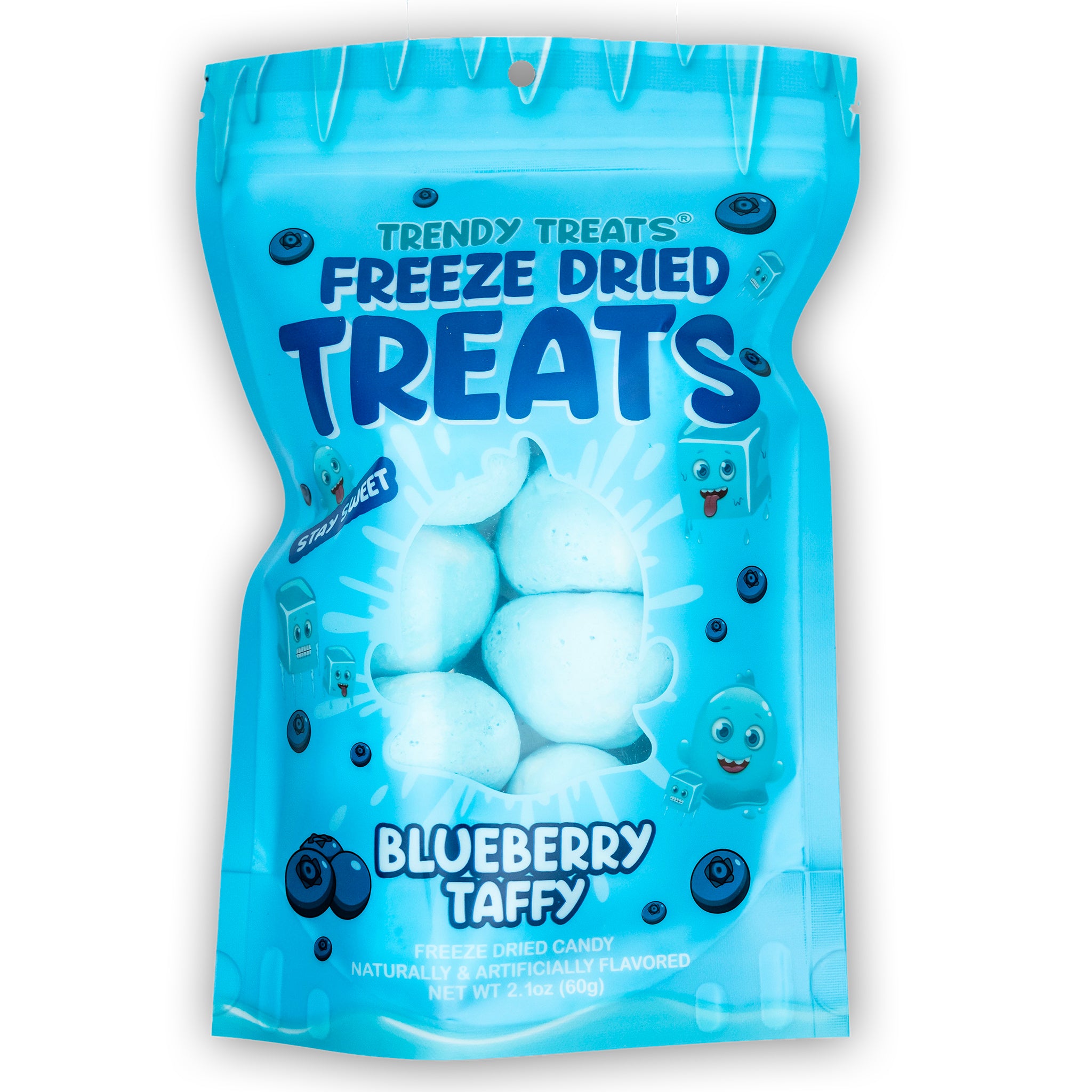 Trendy Treats Freeze Dried Taffy Blueberry Flavored