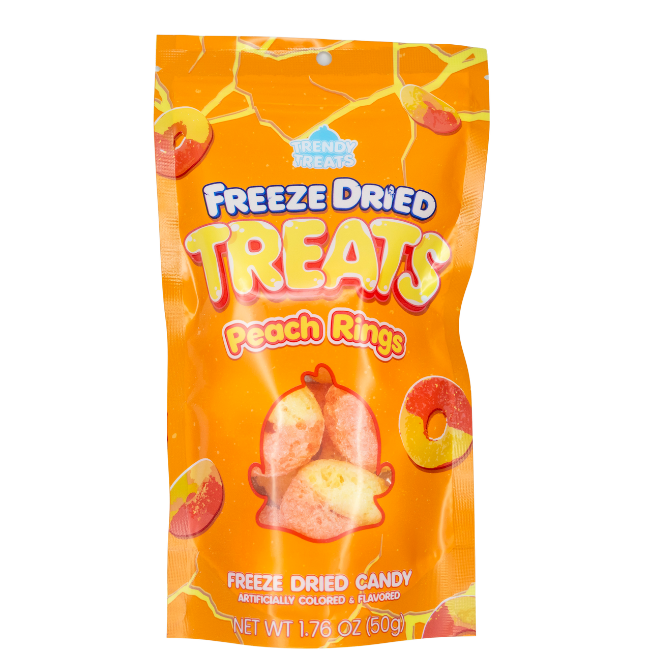 Freeze Dried Peach Rings – Trendy Treats